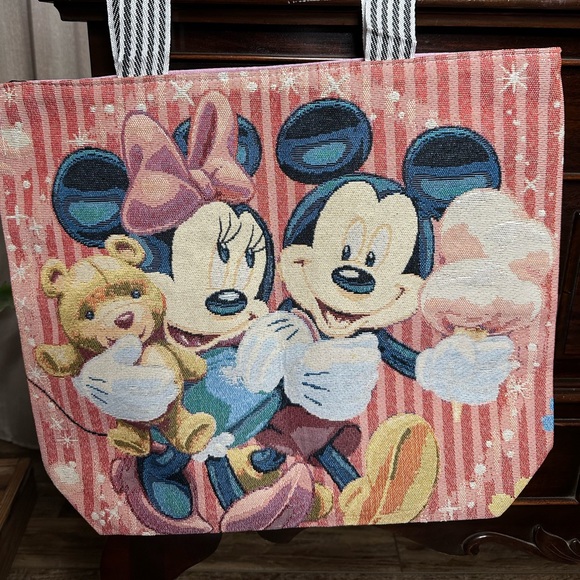 Disney | Bags | Minnie And Mickey Tote Bag | Poshmark